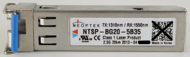 NEOPTEK NTSP-BG20-5B35 2.5G 20km 1310nm/1550nm SFP Transceiver Module £ ...