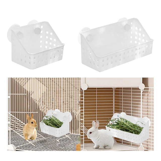 RABBIT FEEDER RACK Bunny Food Feeding Manger Guinea Pig Rack $24.64 ...