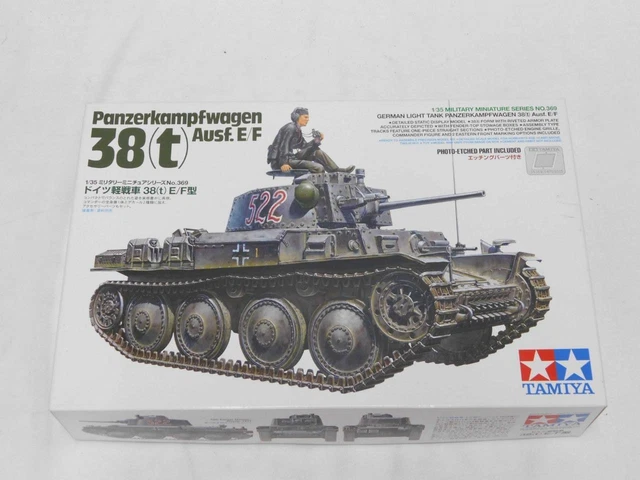 1/35 TAMIYA PANZERKAMPFWAGEN 38(t) Ausf E/F German WWII Tank Plastic ...
