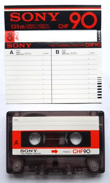 MC SONY CHF90 Chf 90 Musicassetta Vintage Compact Cassette Audio Tape ...