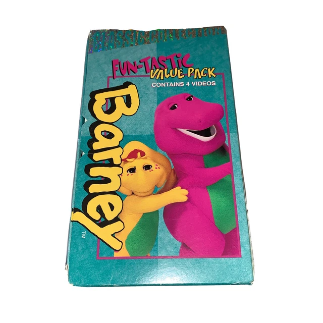 BARNEY FUN-TASTIC VALUE Pack Tape Classic Collection Lyrick Studios 4 ...
