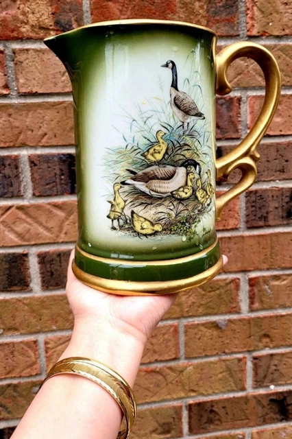 REGAL CHINA JAMES B Beam Signed J Lockhart Bird Decoy Whiskey Pitcher ...