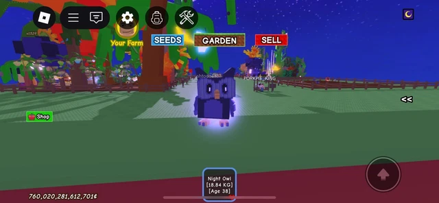 TITANIC NIGHT OWL Pet Grow A Garden Roblox £8.00 - PicClick UK