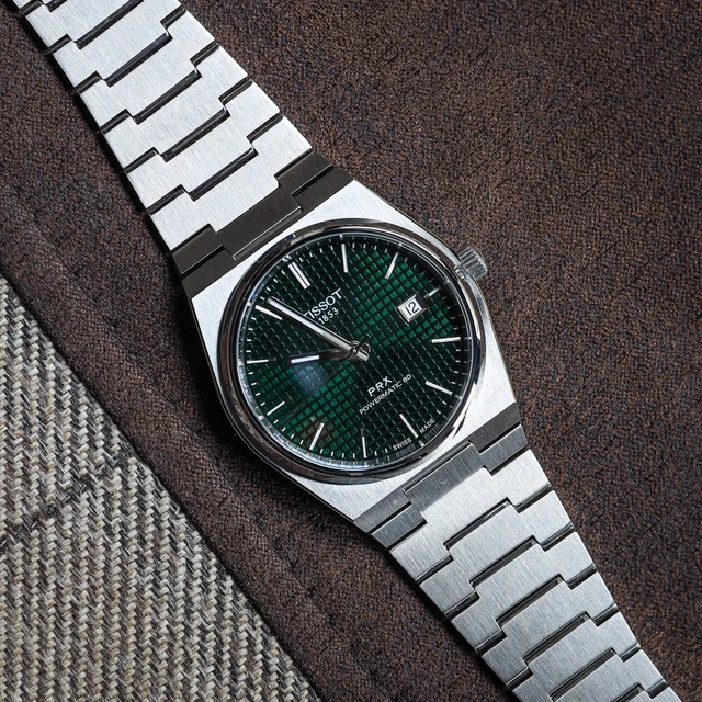TISSOT PRX POWERMATIC 80 Dark Green 40mm £449.99 - PicClick UK