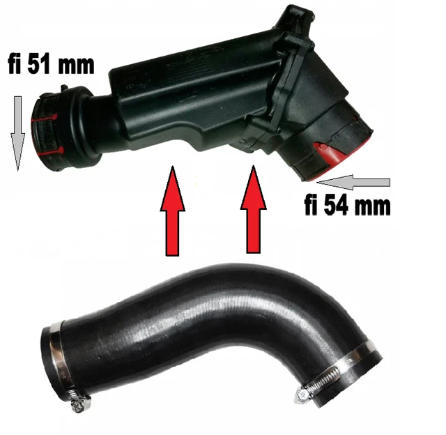 VOLVO XC90 XC70 S60 V70 Resonator Turbo Hose Intake Air Duct 30740895 ...