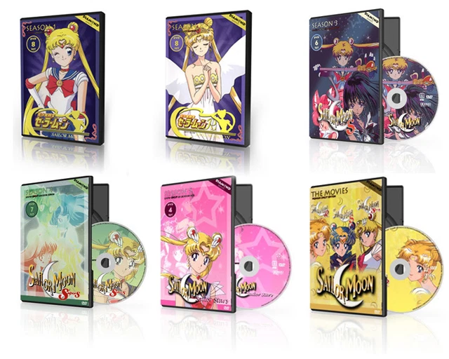 SAILOR MOON DVD Complete Uncut Japanese Series (36 DVD) Seasons 1-2-3-4 ...