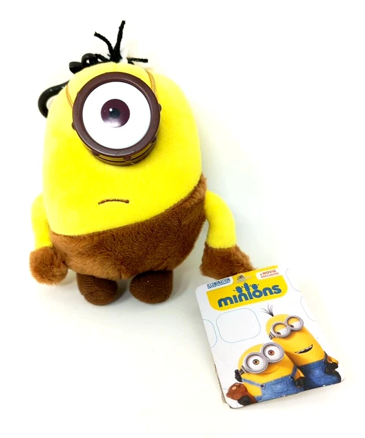 MINION DESPICABLE ME MINIONS CAVEMAN STUART Soft Plush Keyring Teddy ...