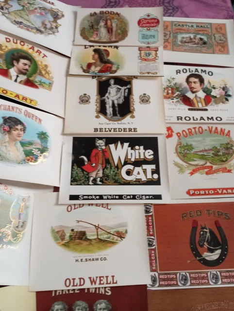 A RARE BIG Original Cigars Labels Collection! Cigar Label Collection £ ...