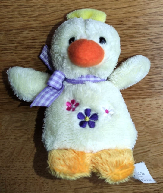 RUSS BERRIE RARE Plush Chick Duck Scarf 10cm 4” Beanie 91810 Soft Toy £ ...