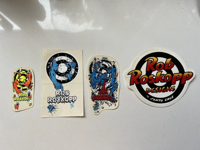VINTAGE RARE NOS Santa Cruz Rob Roskopp Sticker Lot Skateboard Jim ...