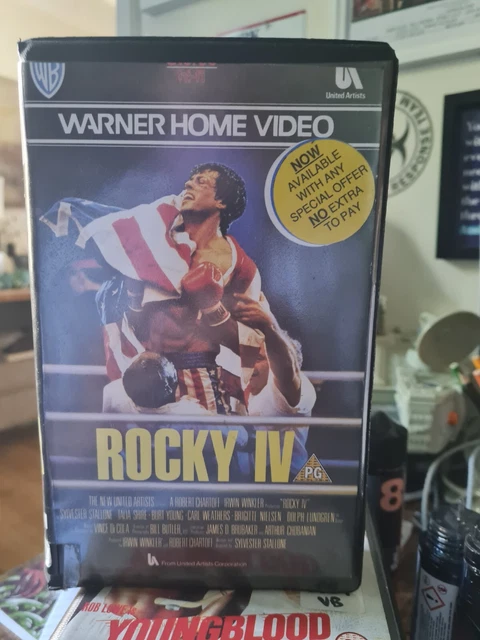 ROCKY IV BIG Box Clamshell Warner Bros vhs tapes ex rental £2.19 ...