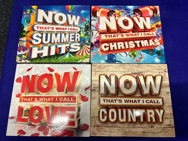 NOW THATS WHAT I Call Music 4 CD Bundle - Christmas, Country, Sumer ...