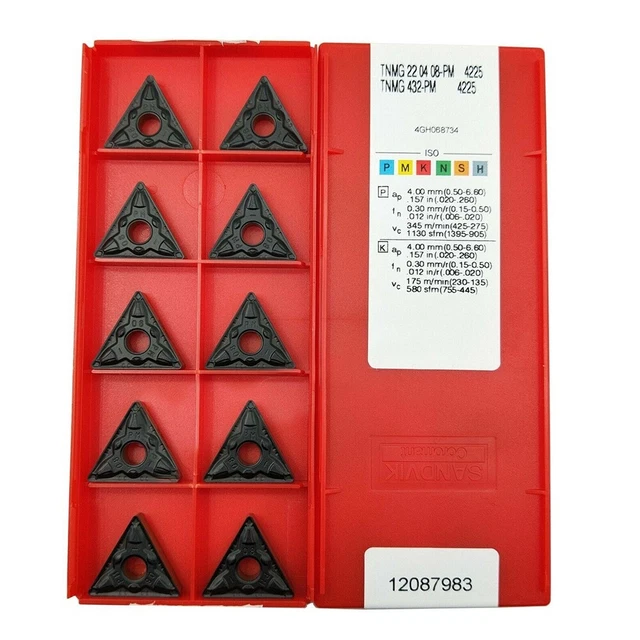 INSERTS TOURNANTS RENTABLES TNMG220408PM 4225 pour finition semi-finie EUR 49,50 - PicClick FR