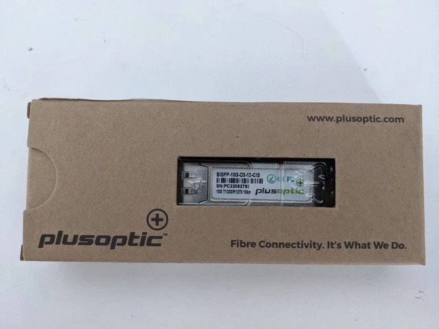 2X PLUSOPTIC SFP-10G-D3-10-CIS Cisco Compatible 10KM Transceiver, LC ...