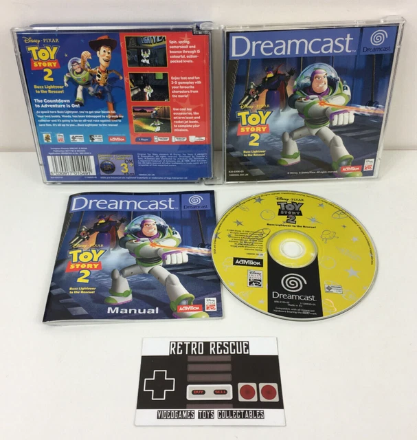 Disney Toy Story 2 Buzz Lightyear Rescue Sega Dreamcast Game Boxed