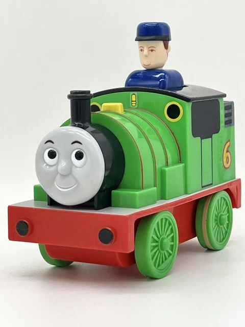 THOMAS THE TANK Engine Push & Go Friction Percy Driver Train No 6 ...