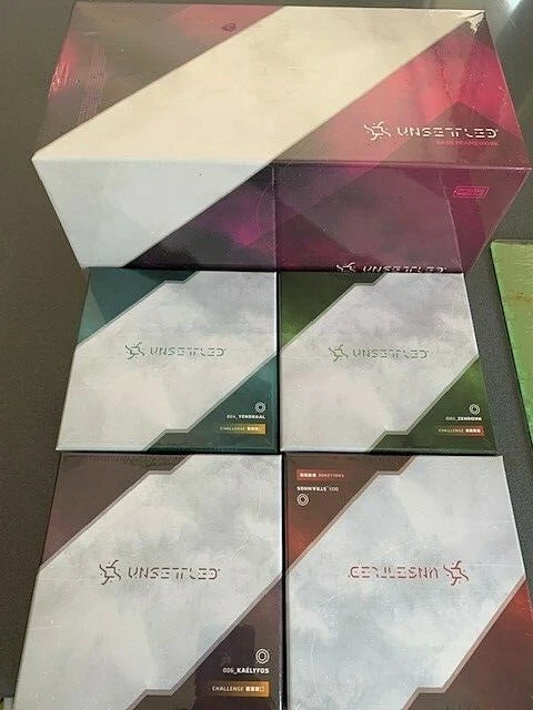 UNSETTLED BOARD GAME with 6 planets & art prints Orange Nebula UK £174. ...