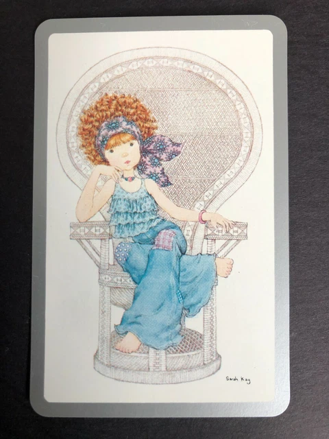 VINTAGE SWAP PLAYING Card Australian Artist Sarah Kay Gypsy Girl/ Lady ...