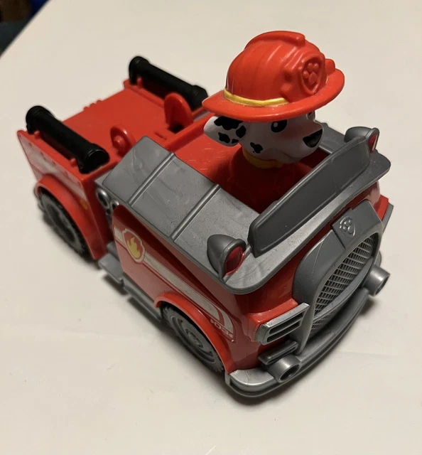 PAW PATROL MARSHALL Fire Truck Vehicle Toy Car Red Truck Dalmatian Fire ...