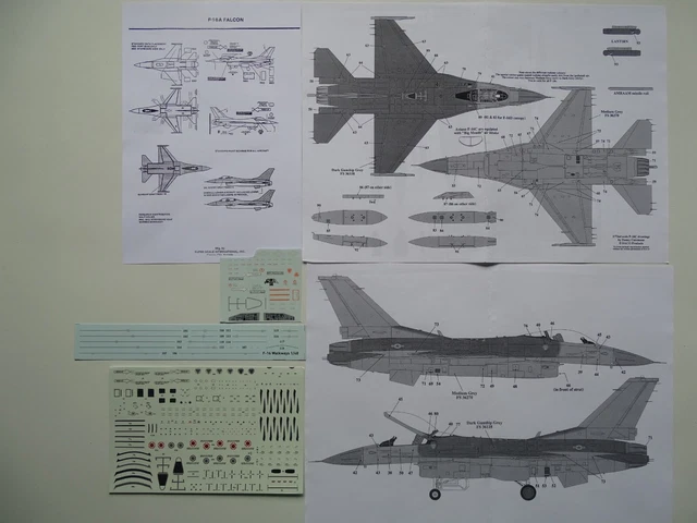 ASTRA DECALS 1/48 F-16A/B/C/D stencils EUR 5,00 - PicClick FR