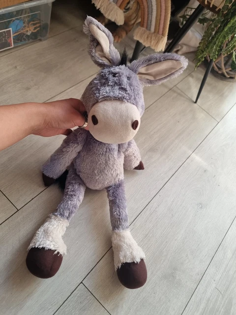 RARE RETIRED VINTAGE Jellycat Large Doolally Donkey 45cm Soft Plush Toy ...