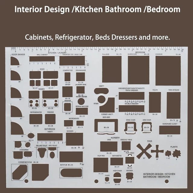 ARCHITECTURAL TEMPLATES ARCHITECTURAL Drafting Tools for Drawing ...