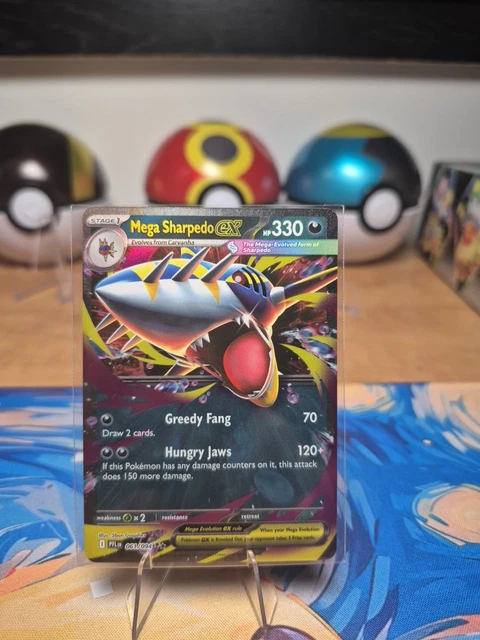 POKEMON TCG: MEGA Sharpedo ex 061/094 Phantasmal Flames NM Card -Double ...