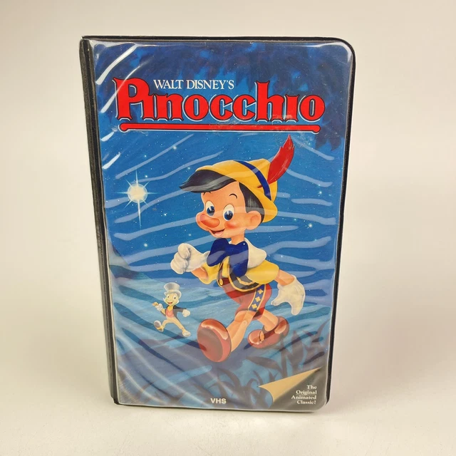 WALT DISNEY PINOCCHIO VHS Black Diamond The Classics Clamshell 1985 £14 ...