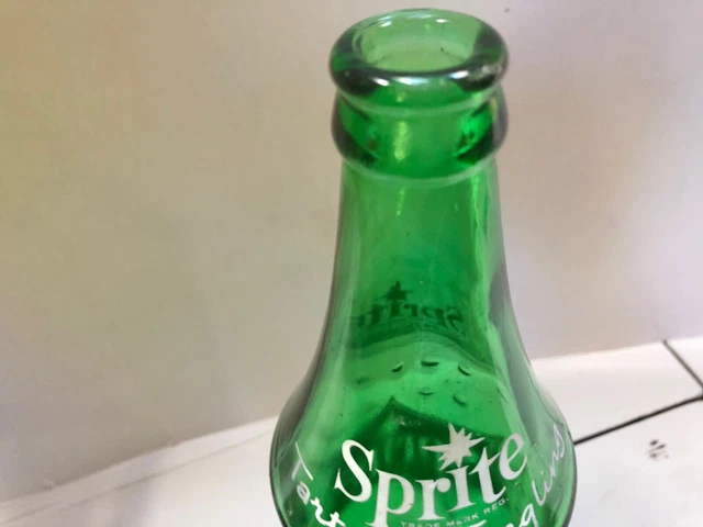 VINTAGE SPRITE TART and Tingling Large 28oz Soda Green Glass Bottle ...