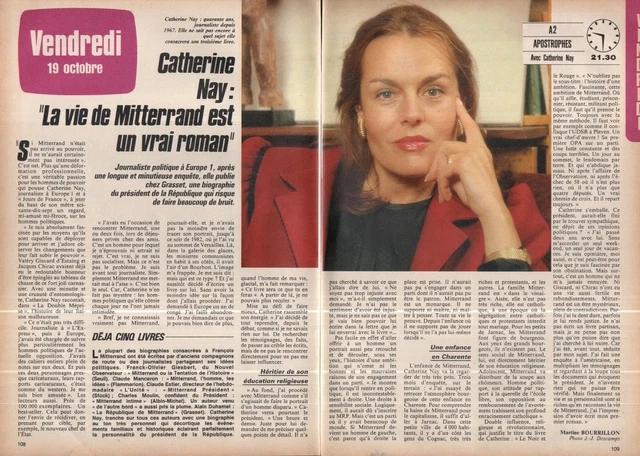 COUPURE DE PRESSE Clipping 1984 Catherine Nay (2 pages) EUR 5,00 - PicClick FR