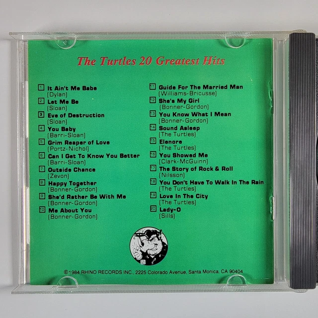 20 GREATEST HITS de The Turtles (CD, 1984, Rhino) EUR 6,38 - PicClick ES