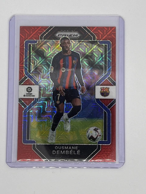 OUSMANE DEMBELE FC Barcelona Panini Prizm La Liga 22-23 RED MOJO ...