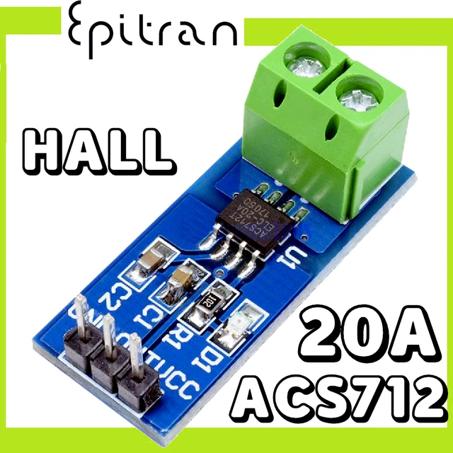 Modulo Sensore Di Corrente Acs712 20a Effetto Hall Amperometro Shield Arduino Eur 2 87 Picclick It