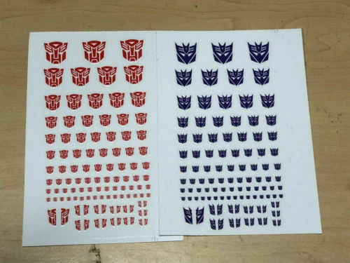 TRANSFORMERS G1 DECEPTICONS /Autobots 90+ Symbol Sticker Decal for ...