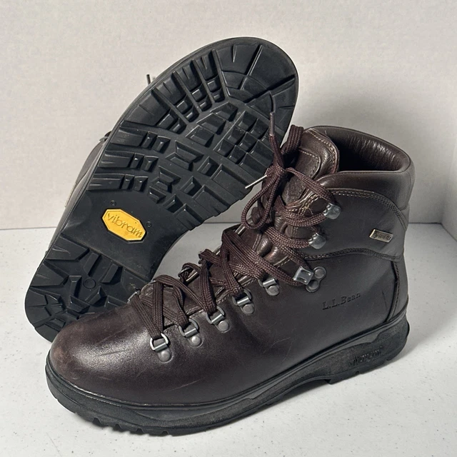 LL BEAN MEN'S Cresta Hiking Boot, 9 W Gore-tex, Leather, Handmade in ...