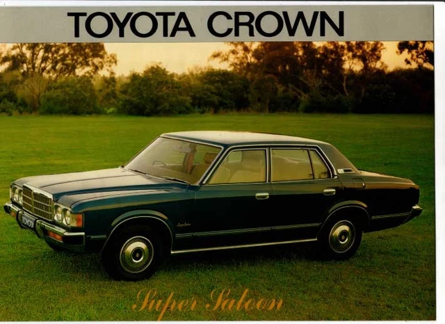 1978 TOYOTA MS85 CROWN SUPER SALOON Australian Market Brochure $19.95 ...