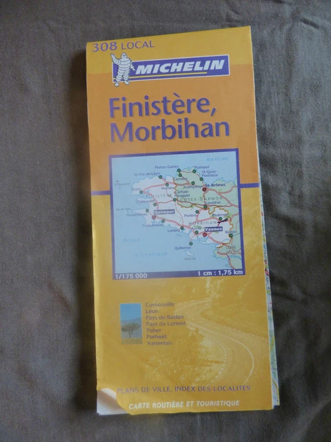 CARTE MICHELIN local 308 finistere morbihan 2005 EUR 4,00 - PicClick FR