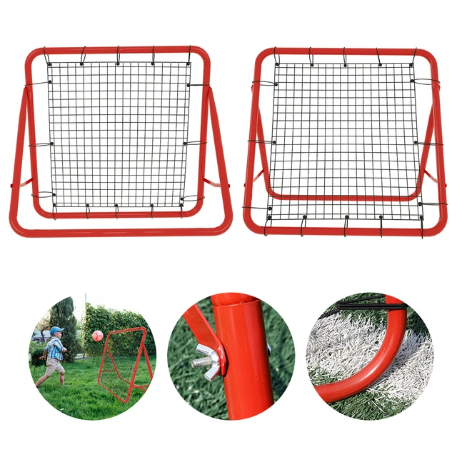 REBOUNDER TORPRALLWAND FUSSBALL Kickback einstellbar Trainingsnetz Tor ...