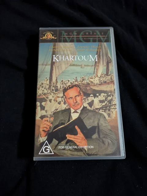 KHARTOUM (VHS, 1965) Charlton Heston, Laurence Olivier, Ralph Richardson $14.50 - PicClick AU