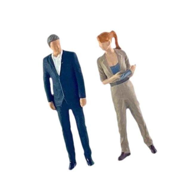 1:64 SCALE WOMAN and Man Figures S Scale Trains Architectural Fairy ...
