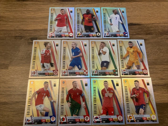 TOPPS MATCH ATTAX UEFA Euro 2024 Full Set Of 11 x Golden Goalscorer ...