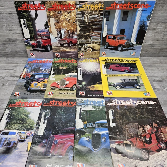 STREETSCENE MAGAZINE LOT (12) 1980 Complete Year Custom Street Rodding ...