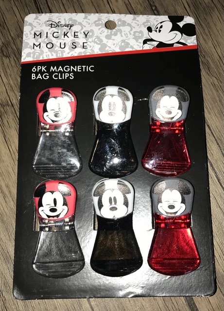 NEW DISNEY'S MICKEY Mouse 6 pk Magnetic Bag Clips Chip Clips, New, Free ...