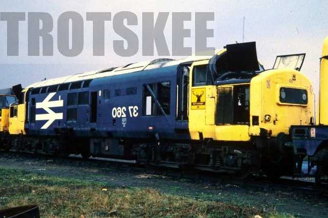 35MM SLIDE BR British Railways Diesel Loco Class 37 37260 Doncaster ...