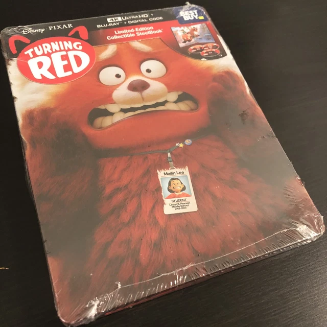 DISNEY PIXAR’S TURNING RED SteelBook 4K + Blu-ray + Digital Code Brand ...