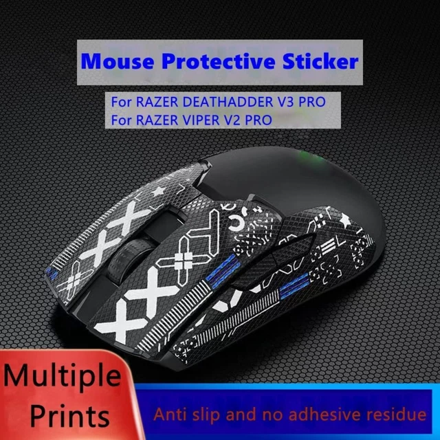 ANTISKID MOUSE PRINT Stickers for RAZER DEATHADDER V3 PRO/VIPER V2 PRO ...