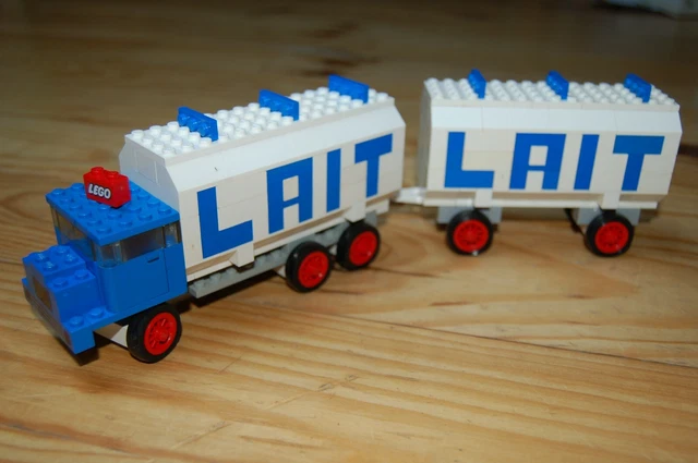 LEGO : CAMION et remorque transport de lait / milk tank truck and ...