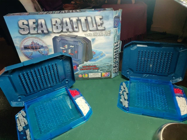 SEA BATTLE CLASSIC Strategy Board Game (like battleships) £5.00 ...