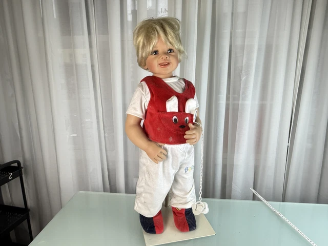 KÜNSTLERPUPPE PUPPE MONIKA Levenig Vinyl Puppe 68 cm guter Zustand EUR ...