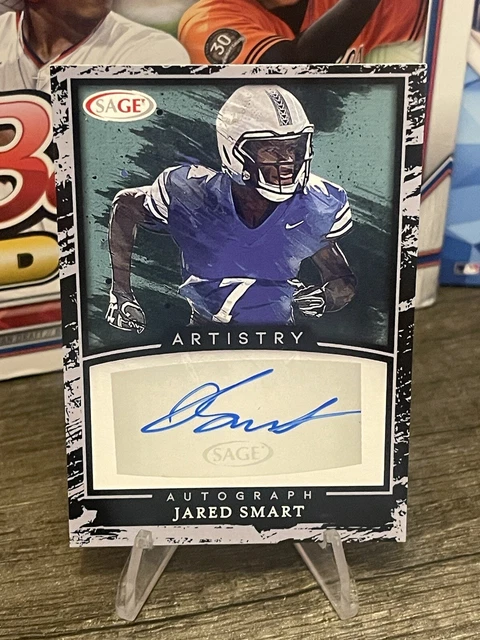 JARED SMART 2022 SAGE Artistry Auto A-JS Hawaii Cardinals recrue RC EUR ...